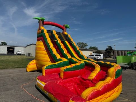18 Ft Raging Rapid Duo Lane Waterslide - Johnny's Bouncyhouse and Party ...